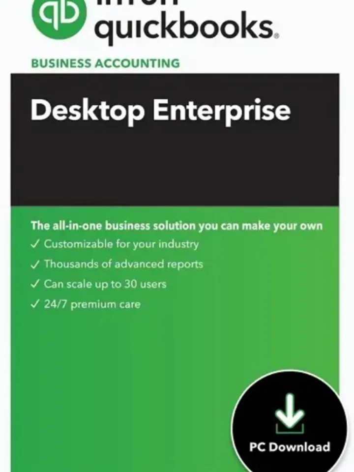 Quickbooks Desktop Enterprise Lifetime key US Edition 2024 For 3 User ...