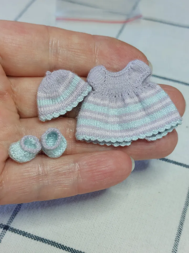 Special order. 2 set Miniature clothes for mini Silicone Zuru baby doll ...