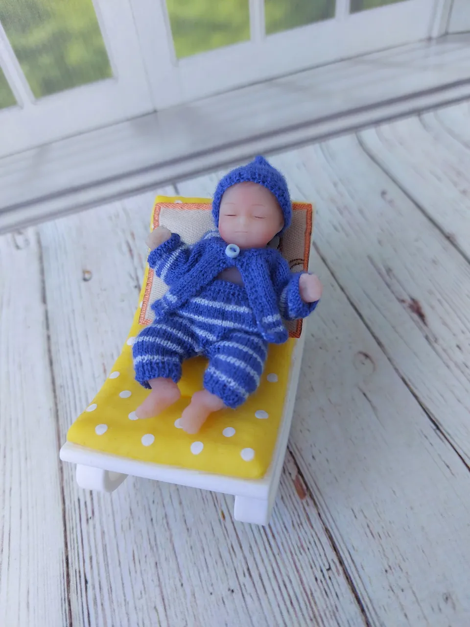 Miniature white dresses for mini 2 inches dollhouse dolls. Baby doll ...