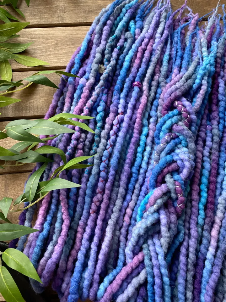 Colorful Wool Double Ended Dreadlocks Ready to Ship $250.00 | Buy ...