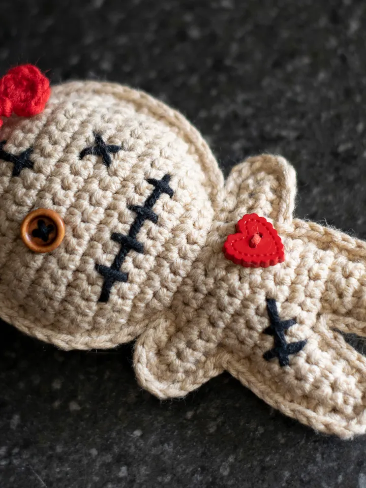 Voodoo Doll Halloween spooky decoration, creepy cute toy, doll with ...