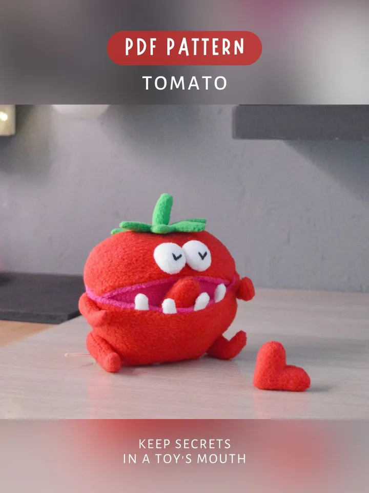 🍅 Tomato Plush Sewing Pattern – DIY PDF Tutorial! 🍅 $7.00 | Buy online ...