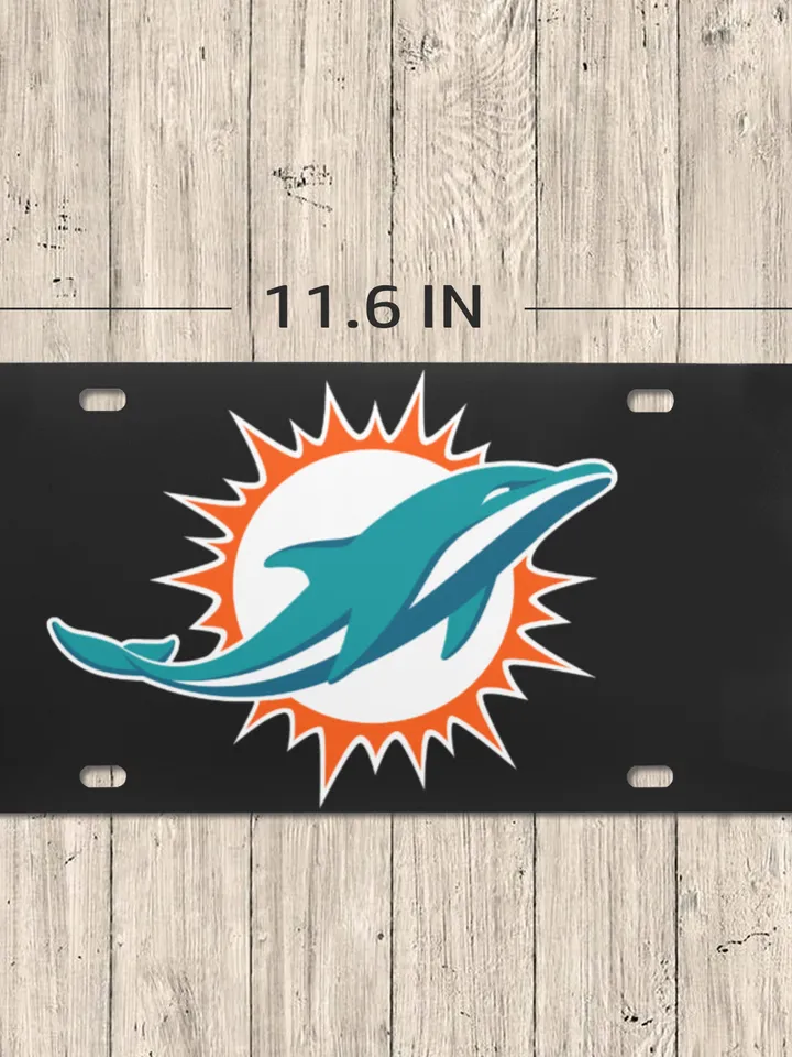 Miami Dolphins License Plate $24.97 | Buy online with delivery