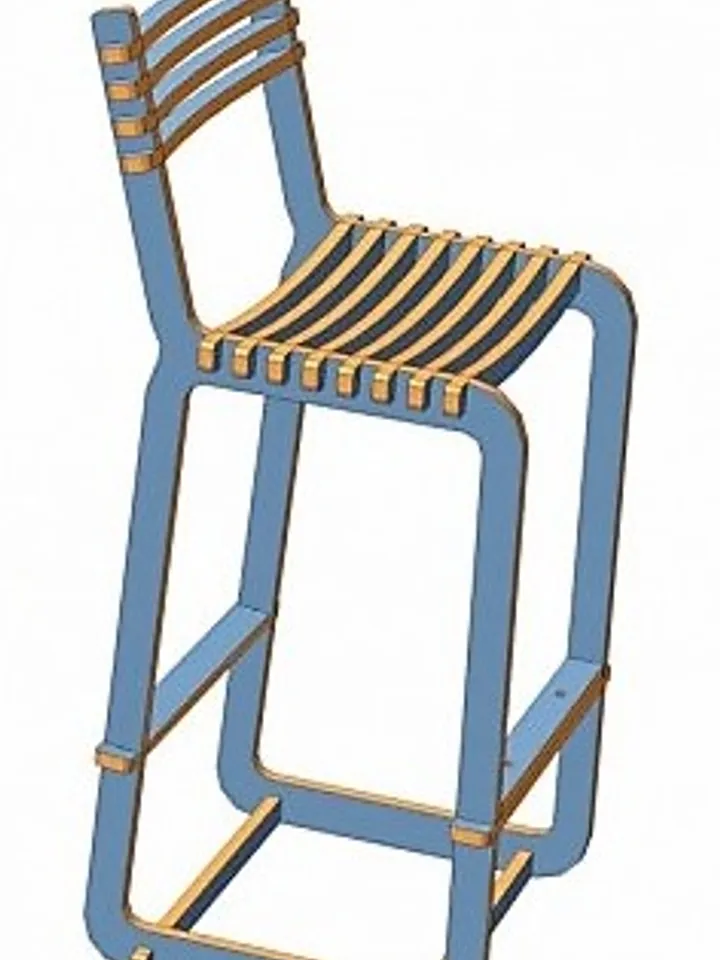 Digital Template Cnc Router Files Cnc Bar Stool Files for Wood Laser ...