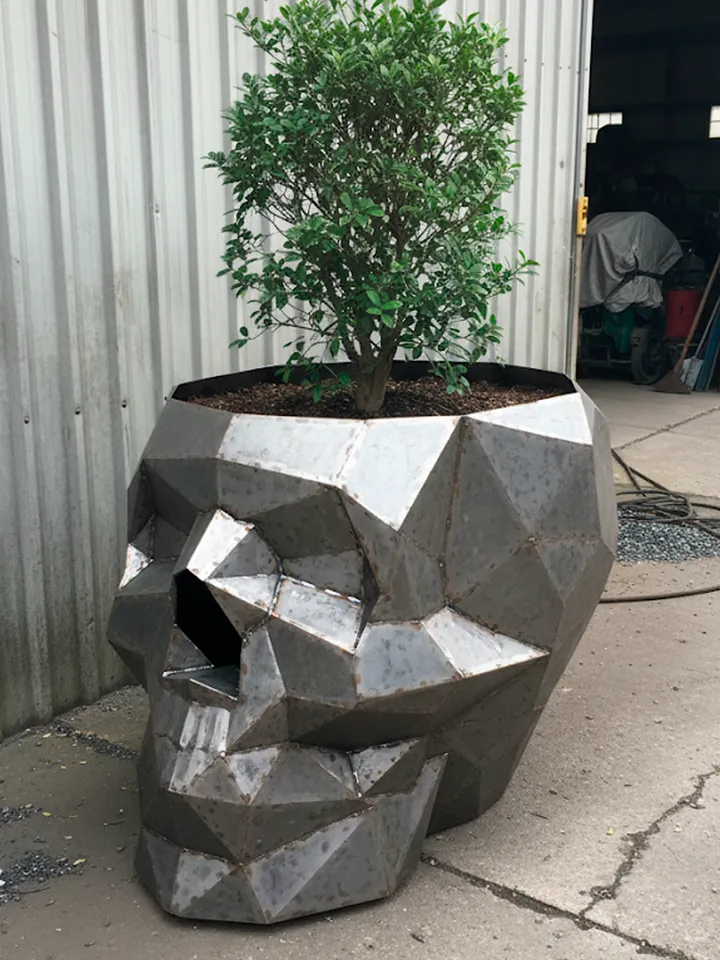 Welding Project Plans Drawings Skull Planter (DXF, PDF) $19.00 | Buy ...