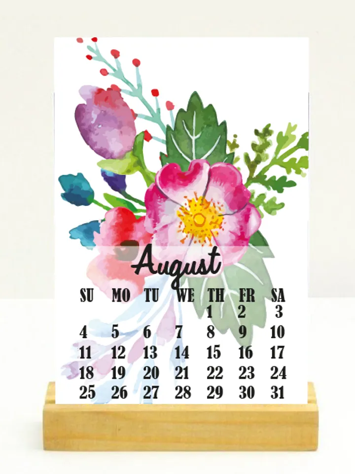 INSTANT DOWNLOAD/Mini Floral calendar 2023/Office planner/Desk Digital ...