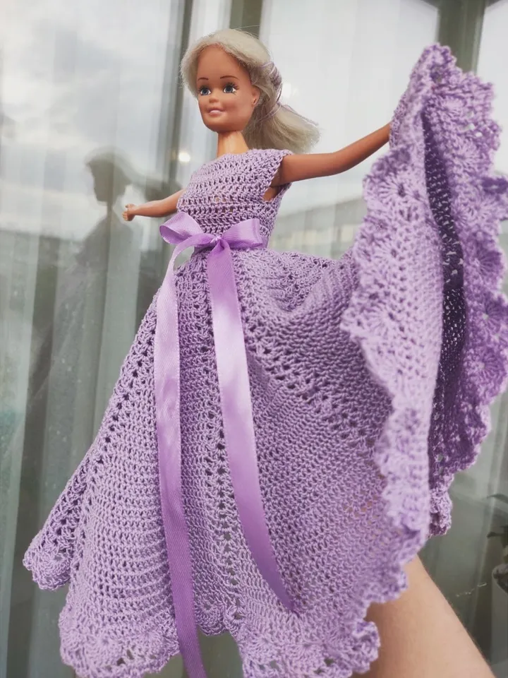 Lavender dress for Barbie $45.00 | Buy online with delivery