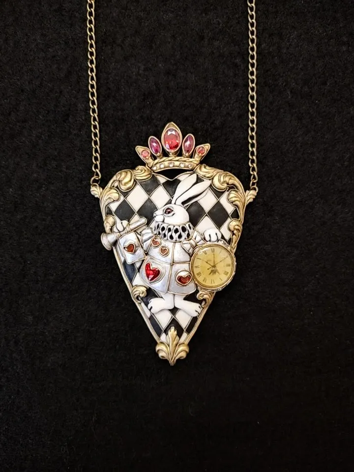 Made to order. Necklace "White Rabbit", fairy necklace, jewelry with ...