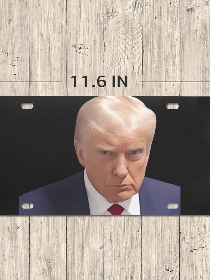 Trump Mugshot License Plate