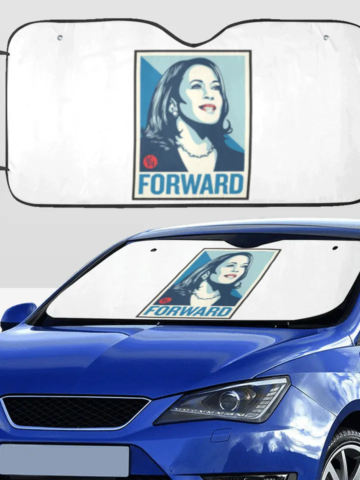 Kamala Harris Forward Car Sun Shade $48.00 | Buy online with delivery