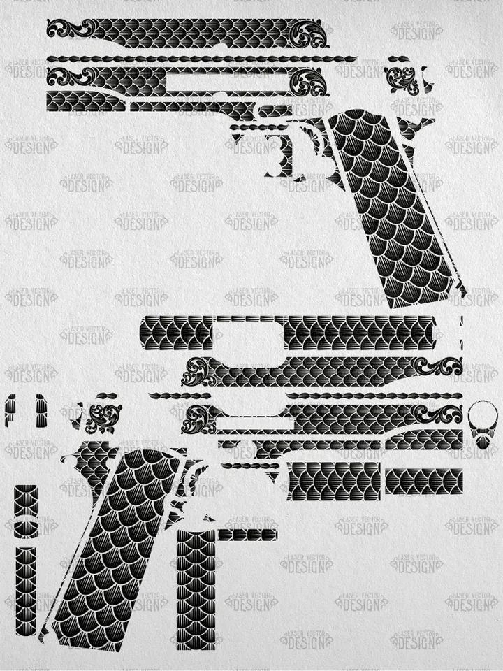 VECTOR DESIGN Colt 1911 Competition Scales and scrolls $100.00 | Buy ...