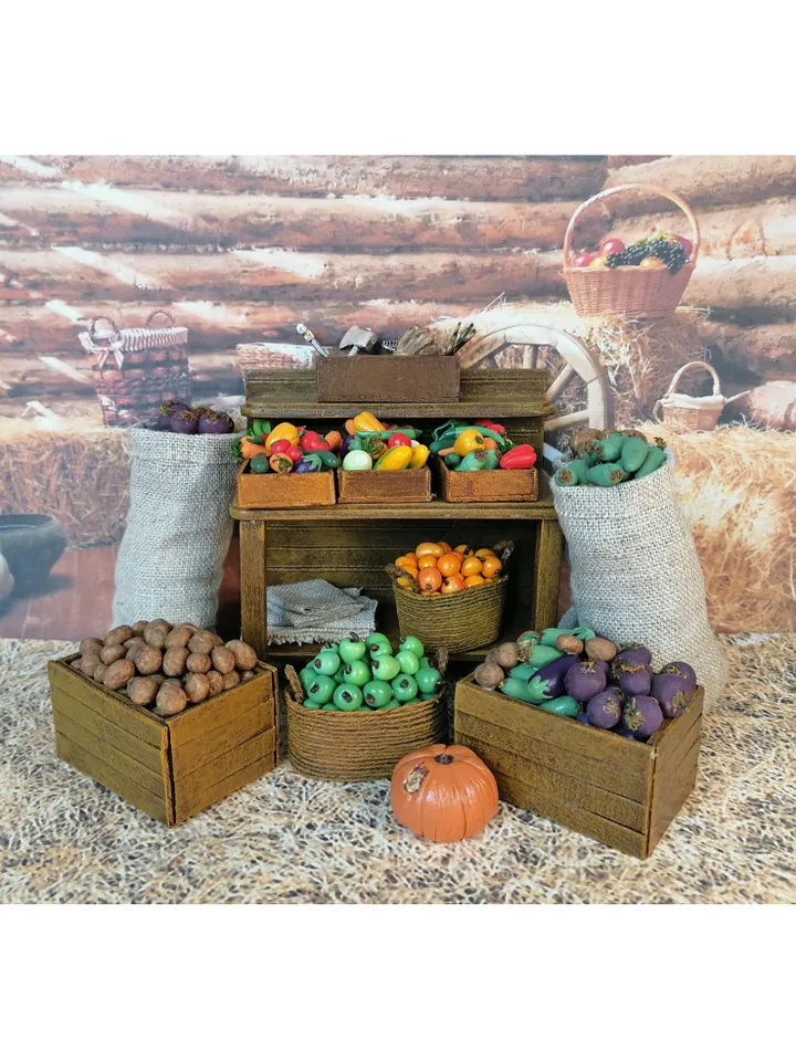 Autumn harvest. A table with a harvest.1:12 scale. $90.00 | Buy online ...