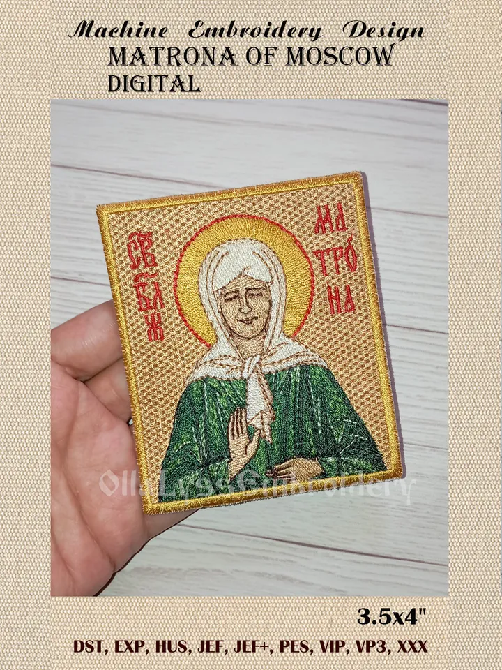 Matrona of Moscow embroidery design $14.00 | Buy online with delivery