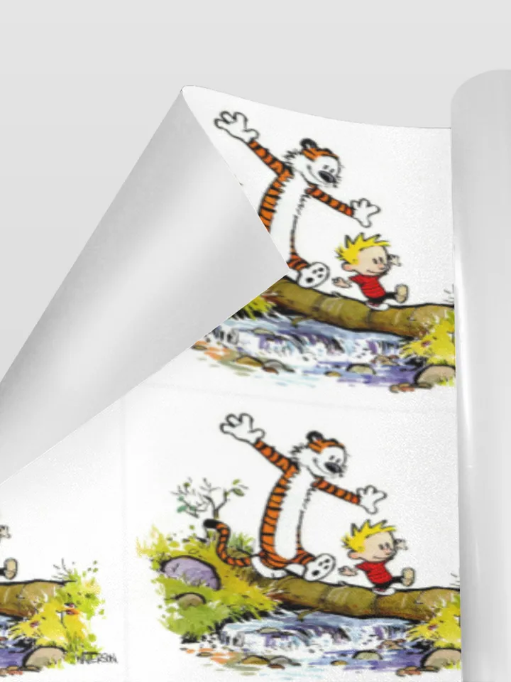 Calvin and Hobbes Gift Wrapping Paper 58"x 23" (1 Roll) $24.97 | Buy online with delivery
