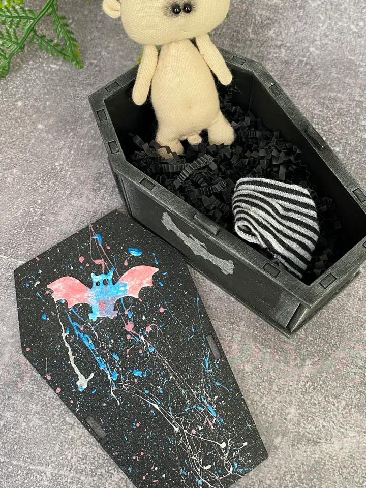 Gothic coffin with Baby boy $70.00 | Buy online with delivery