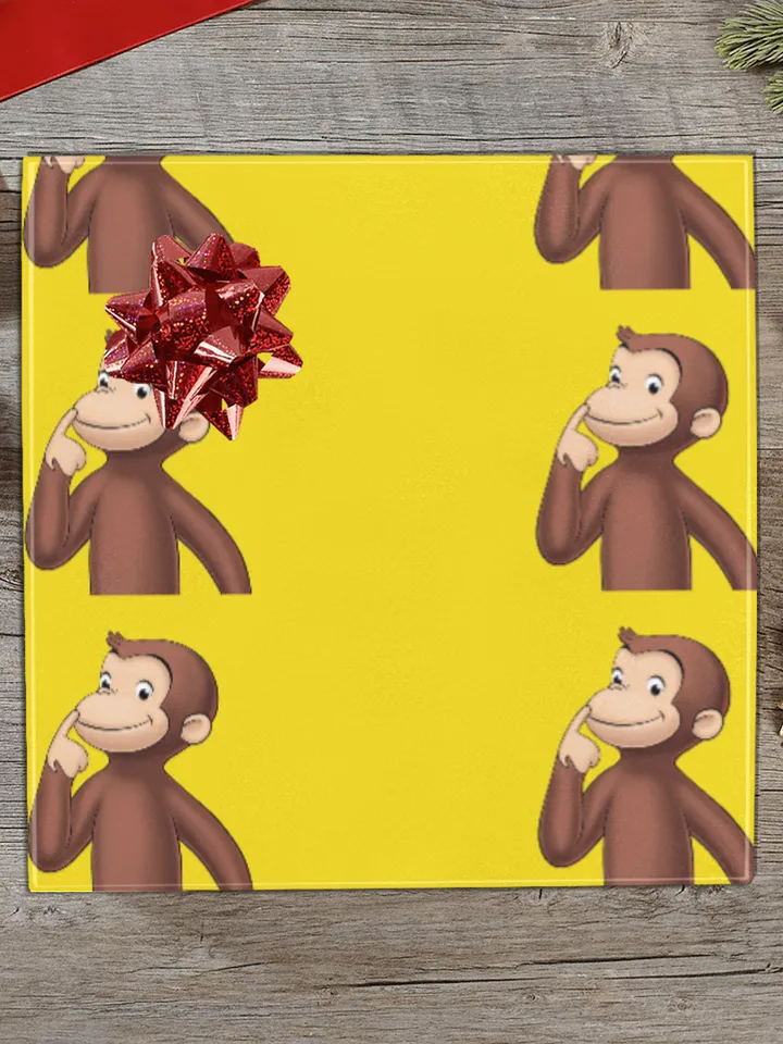 Curious George Monkey Gift Wrapping Paper $30.00 | Buy online with delivery