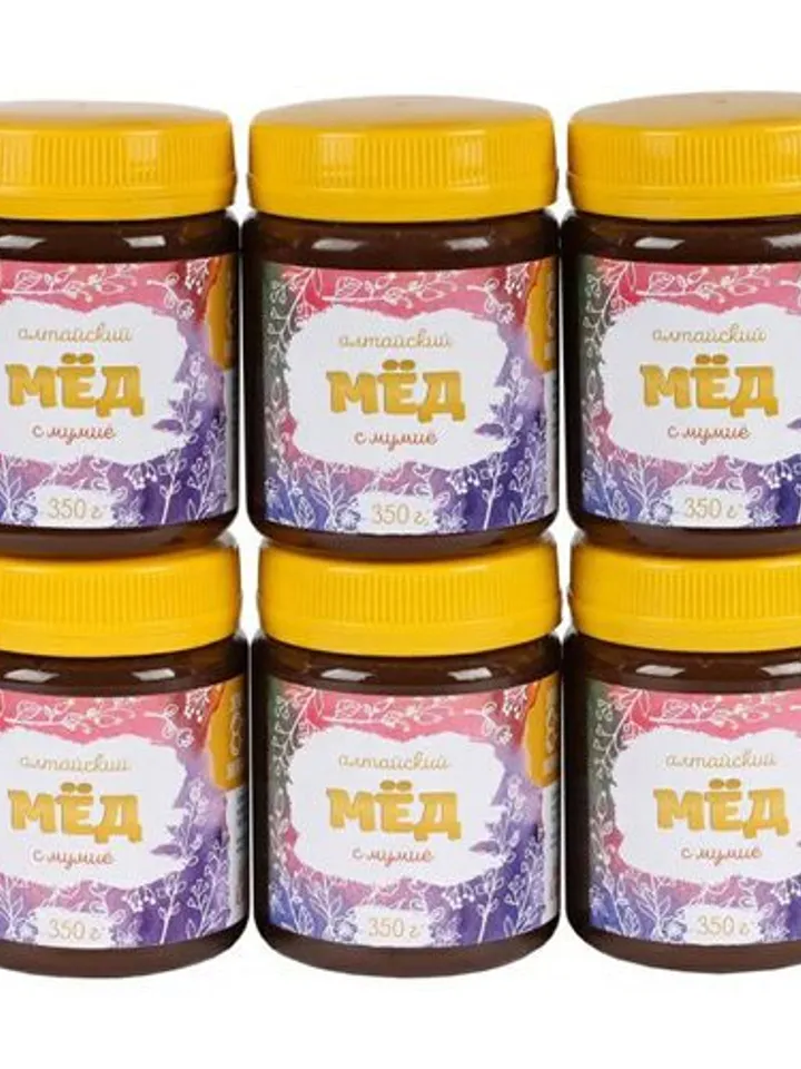 Altai honey with mumie, 350 grams, 6 pieces $220.00 | Buy online with ...