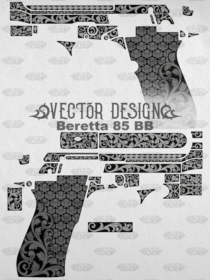 VECTOR DESIGN Beretta 85 BB Scrollwork $100.00 | Buy online with delivery