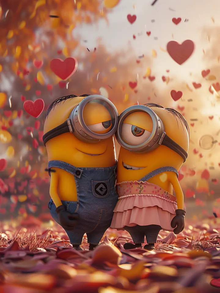 Set of 6 Romantic Minion Love Postcards – Cute Art for Couples $12.00 ...