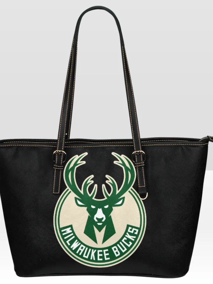 Milwaukee Bucks Leather Tote Bag $60.00 | Buy online with delivery