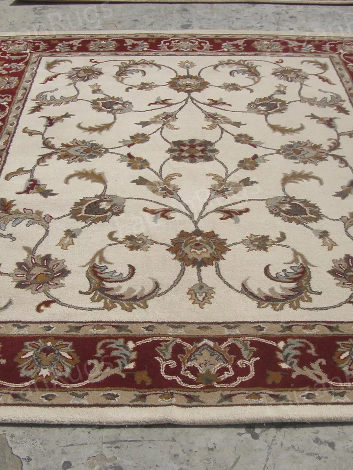8x10 Premium Abushan Rug Hand Tufted Floral Rug Handmade Wool Carving ...