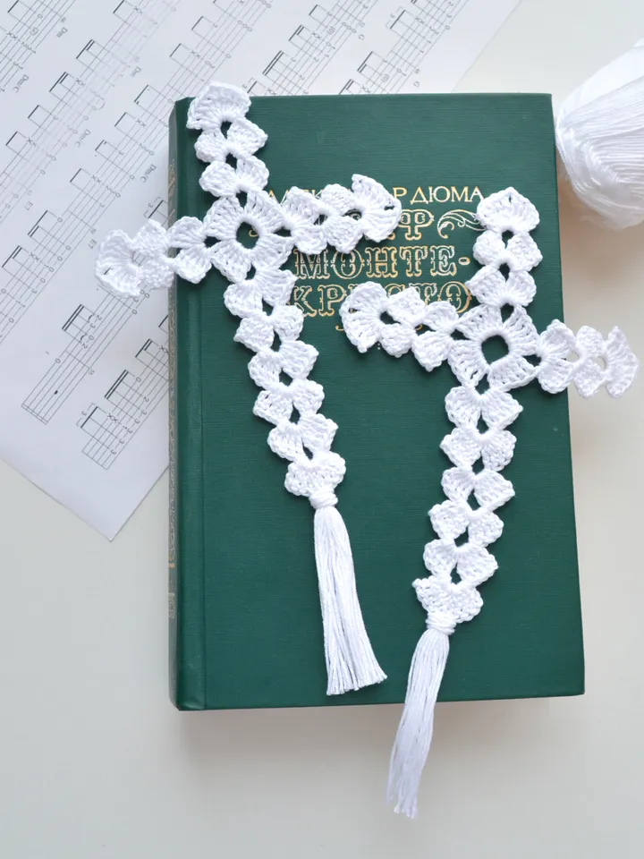 Crochet Bible bookmark pattern, Lace Cross bookmark crochet PDF ...
