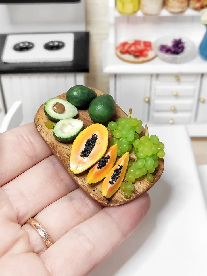 Mini exotics for dolls and dollhouses - realistic exotic fruits 1 6 ...