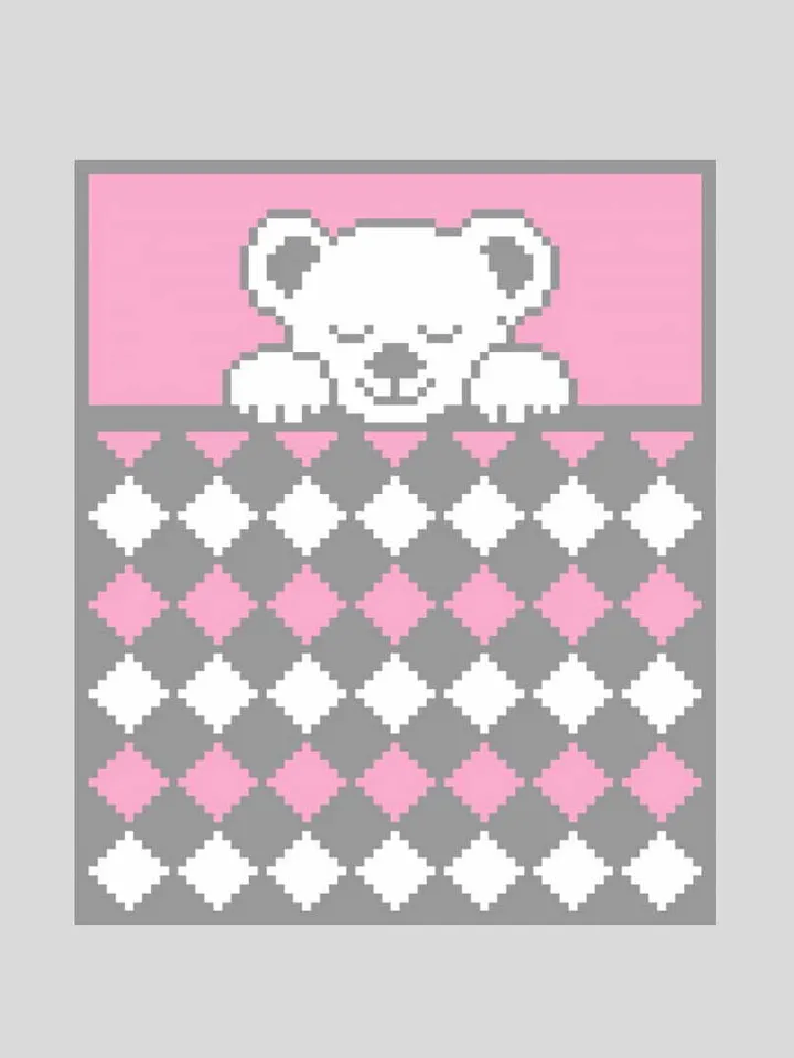 Sleeping Bear Crochet C2C graphgan baby blanket pattern PDF $6.00 | Buy ...