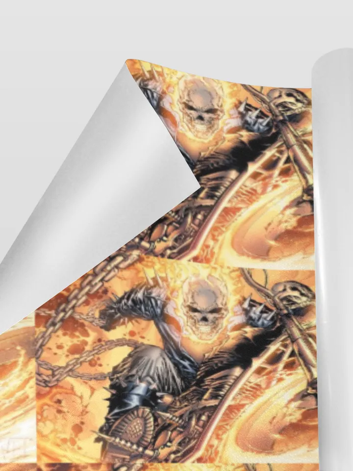 Ghost Rider Gift Wrapping Paper 58"x 23" (1 Roll) $24.97 | Buy online with delivery