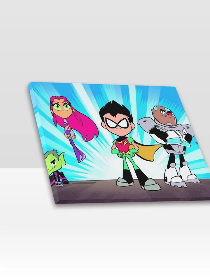 Teen Titans Frame Canvas Print $24.00 | Buy online with delivery