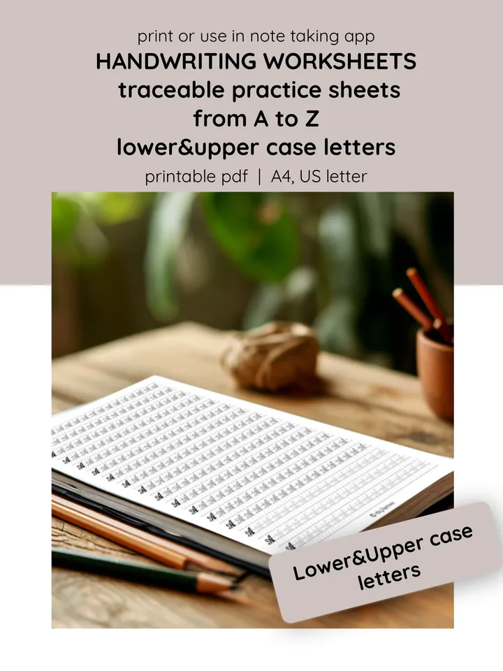 Master Writing with Printable Traceable Worksheets for Capital ...