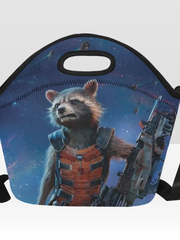 Rocket Raccoon Neoprene Lunch Bag, Lunch Box