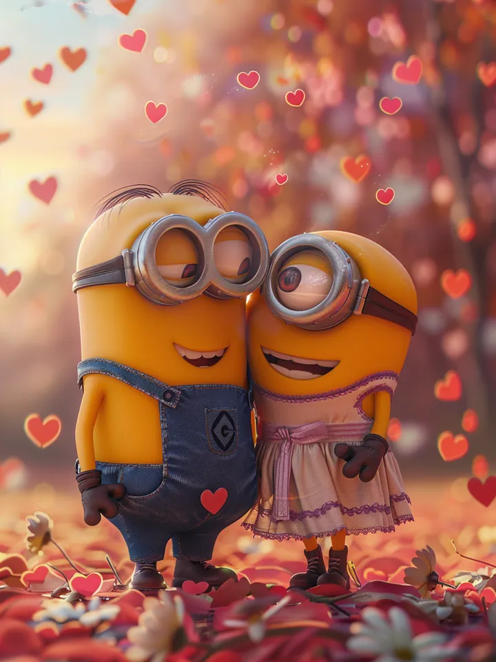 Set of 6 Romantic Minion Love Postcards – Cute Art for Couples $12.00 ...