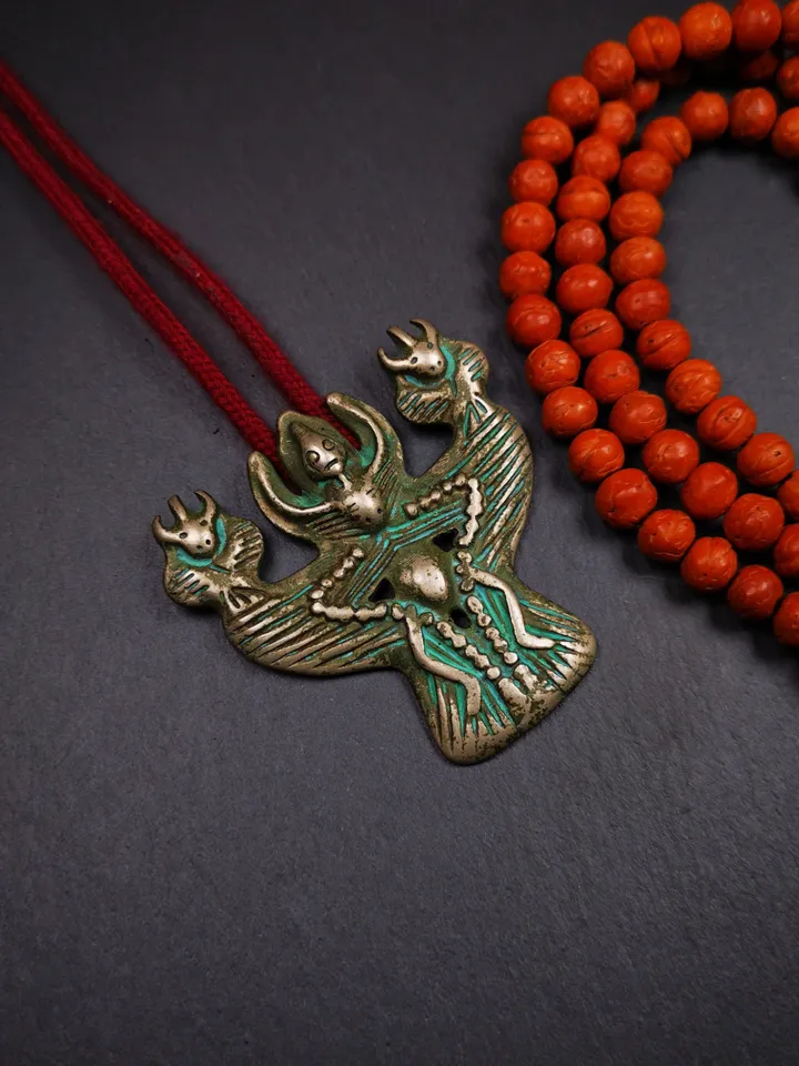 Gandhanra Antique Tibetan Buddhist Amulet,Garuda,Garula,Suparna,Golden ...