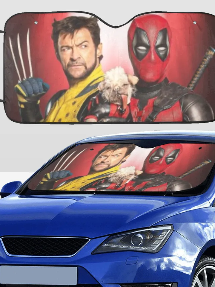 Deadpool and Wolverine Car SunShade $48.00 | Buy online with delivery