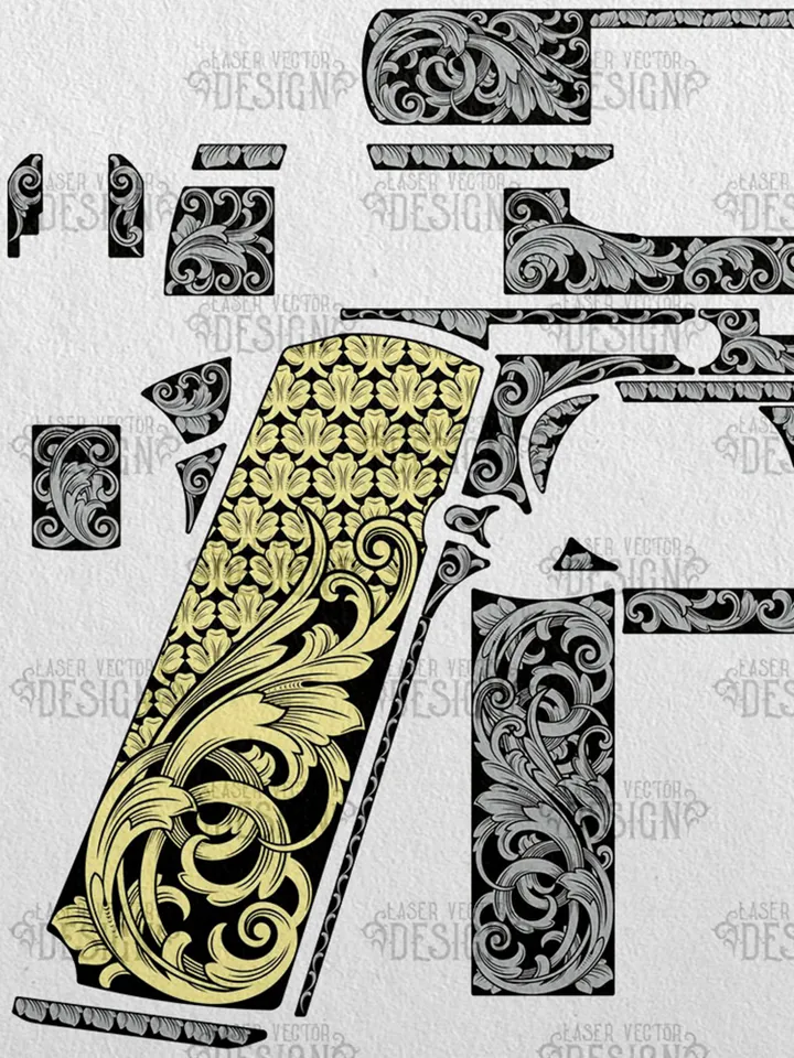 VECTOR DESIGN Rock Island Armory M 1911-A 1 FS Tact ll Scrollwork