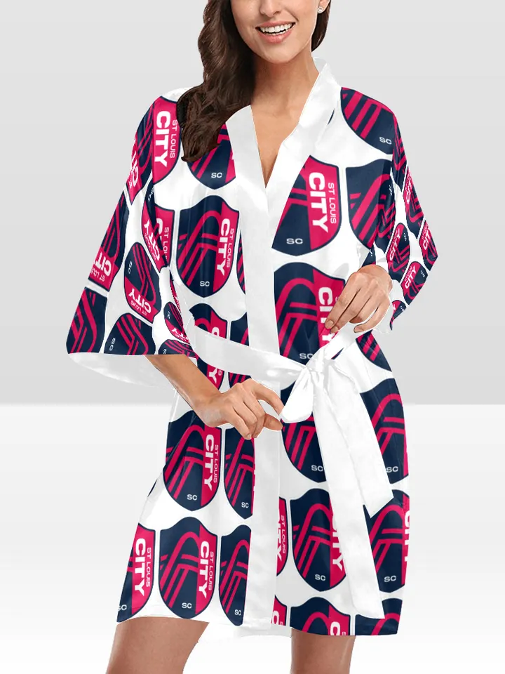 Saint Louis City Sc Soccer Kimono Robe $108.00 | Buy online with delivery
