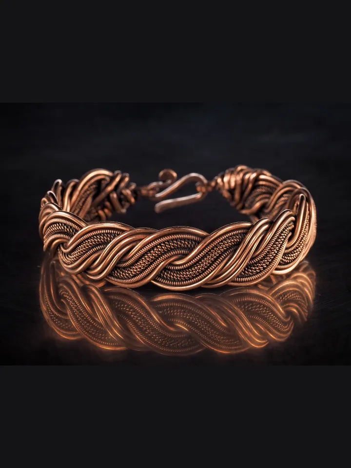 Wire wrapped copper bracelet for woman Antique style copper jewelry WireWrapArt $90.00 | Buy ...