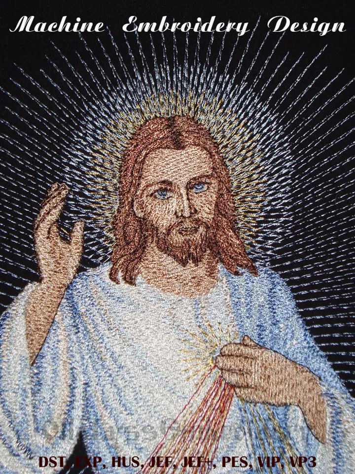 Divine Mercy embroidery design $80.00 | Buy online with delivery