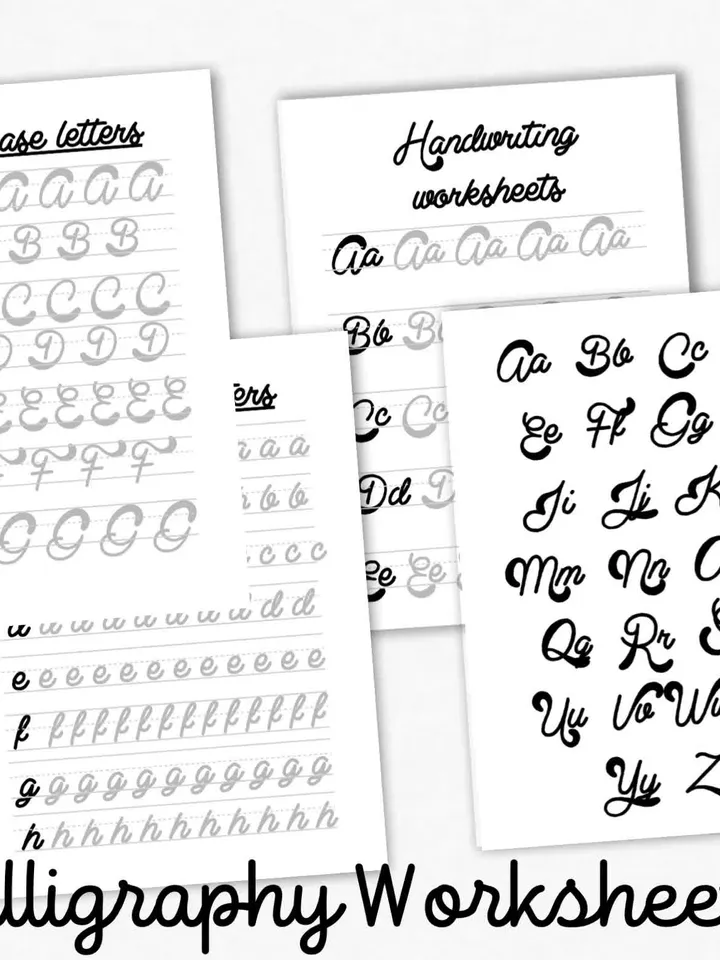 Printable Gothic Letters Worksheets • Gothic Calligraphy Practice ...