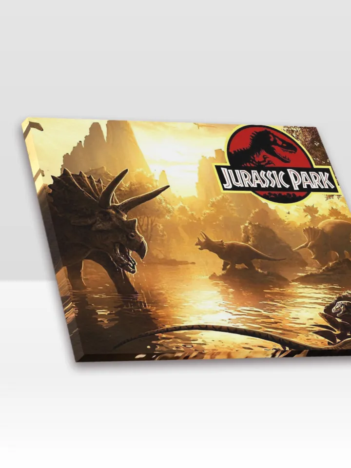 Jurassic Park Frame Canvas Print $24.00 | Buy online with delivery