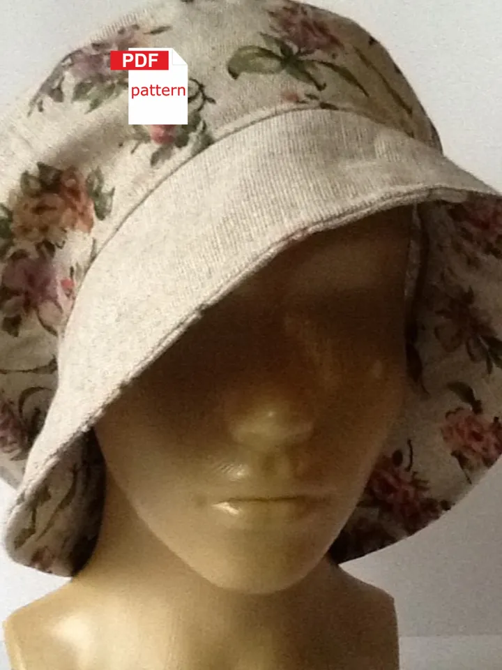 Summer hat sewing pattern Slouch womens bucket hat 5,00 $ | Купить ...