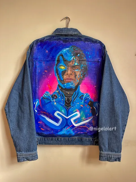 Michael Jackson Thriller Painted denim jacket Custom gifts Jean jacket ...