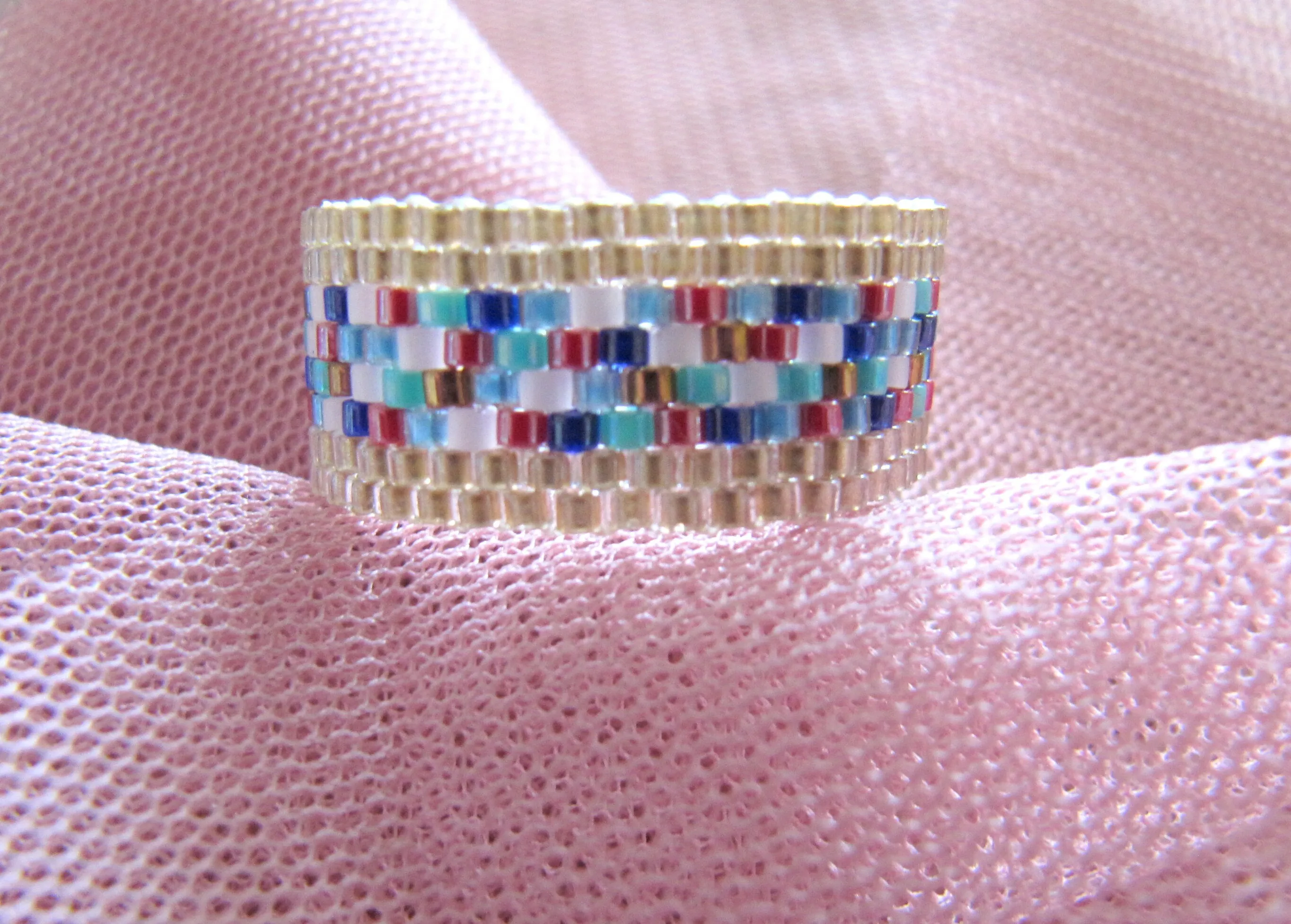 Miyuki ring, Peyote ring, Antialergic ring Miyuki gift for woman ...