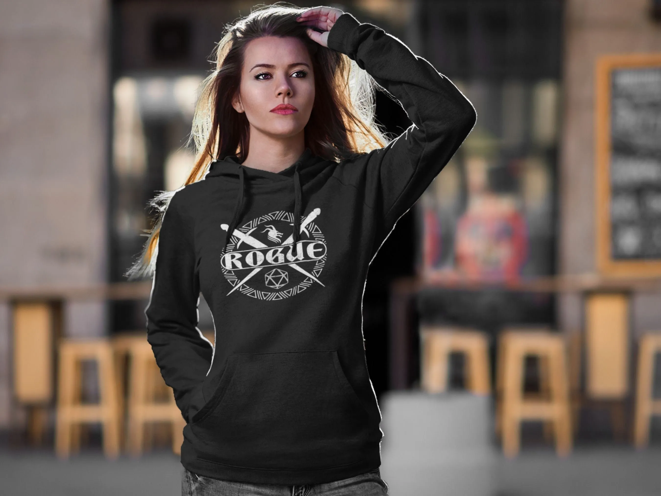 Rogue Roleplaying Hoodie | DnD Inspired Sweatshirt, War Gaming Shirt ...