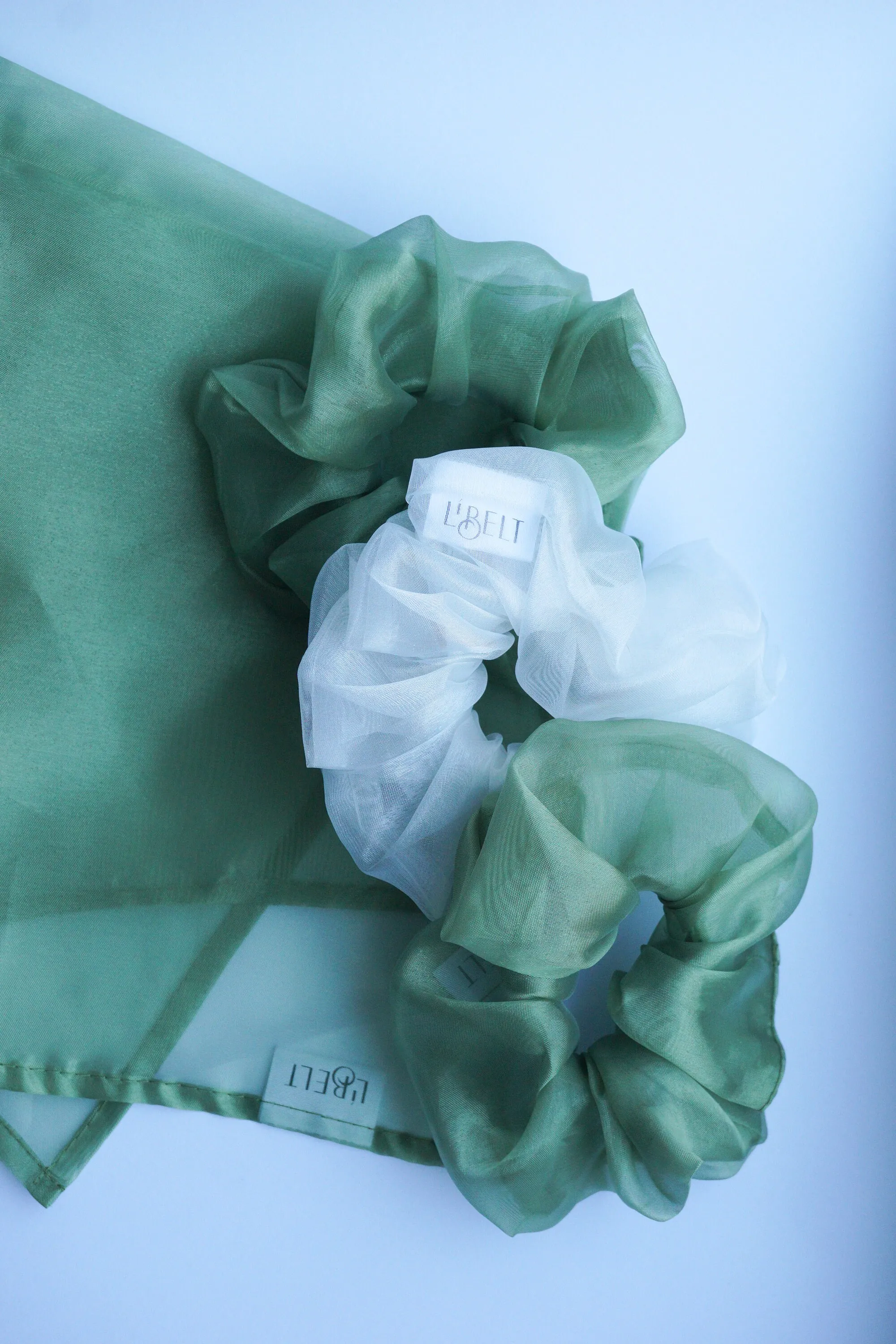 Scrunchies set, Big bridesmaid scrunchie, Hair tie bracelet, Silk ...