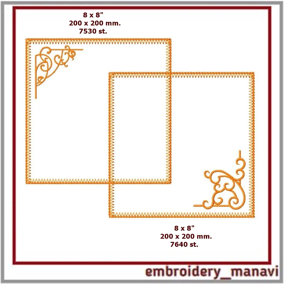ITH embroidery design kerchiefs with and without a pattern $2.00 | Buy ...