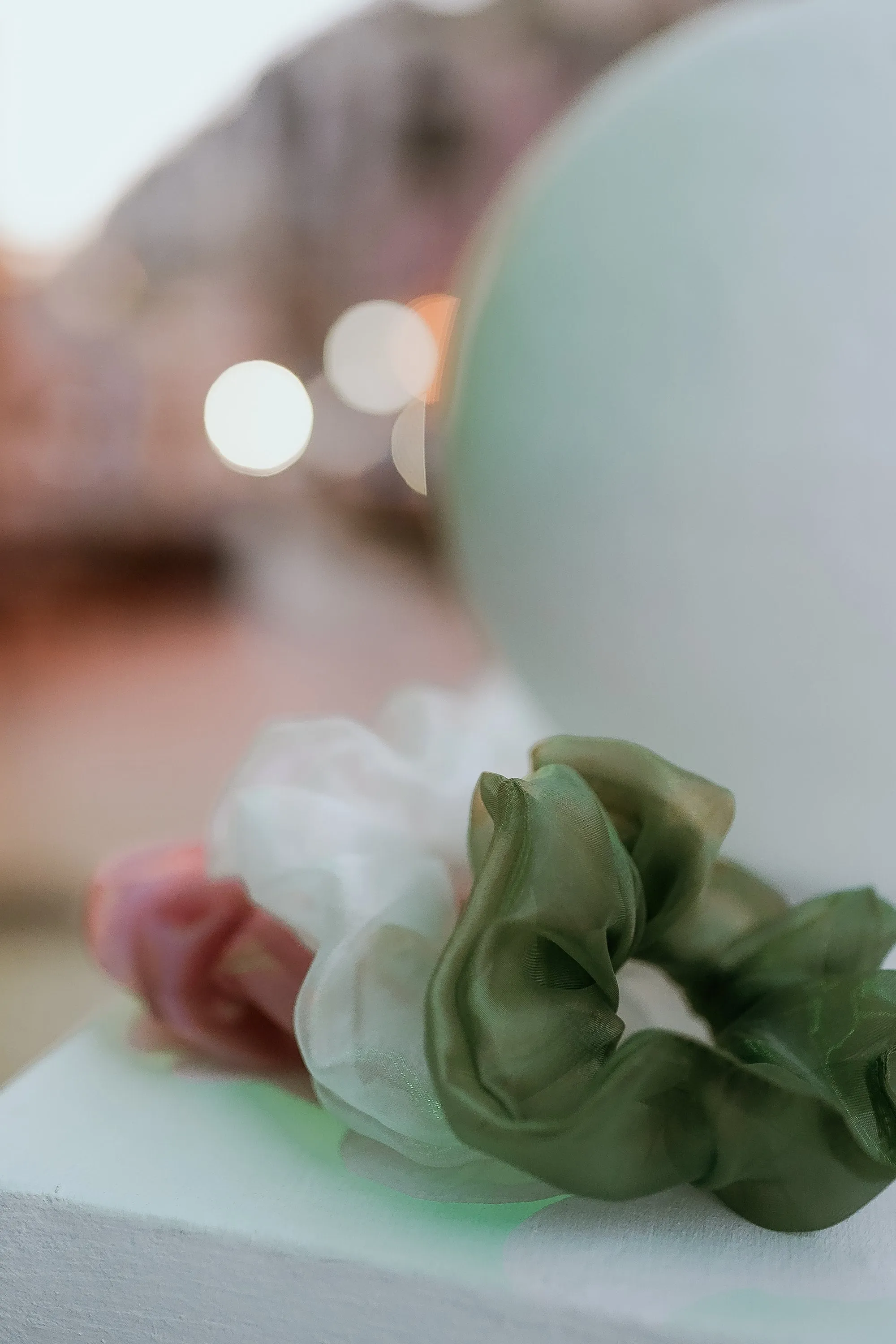 Scrunchies set, Big bridesmaid scrunchie, Hair tie bracelet, Silk ...