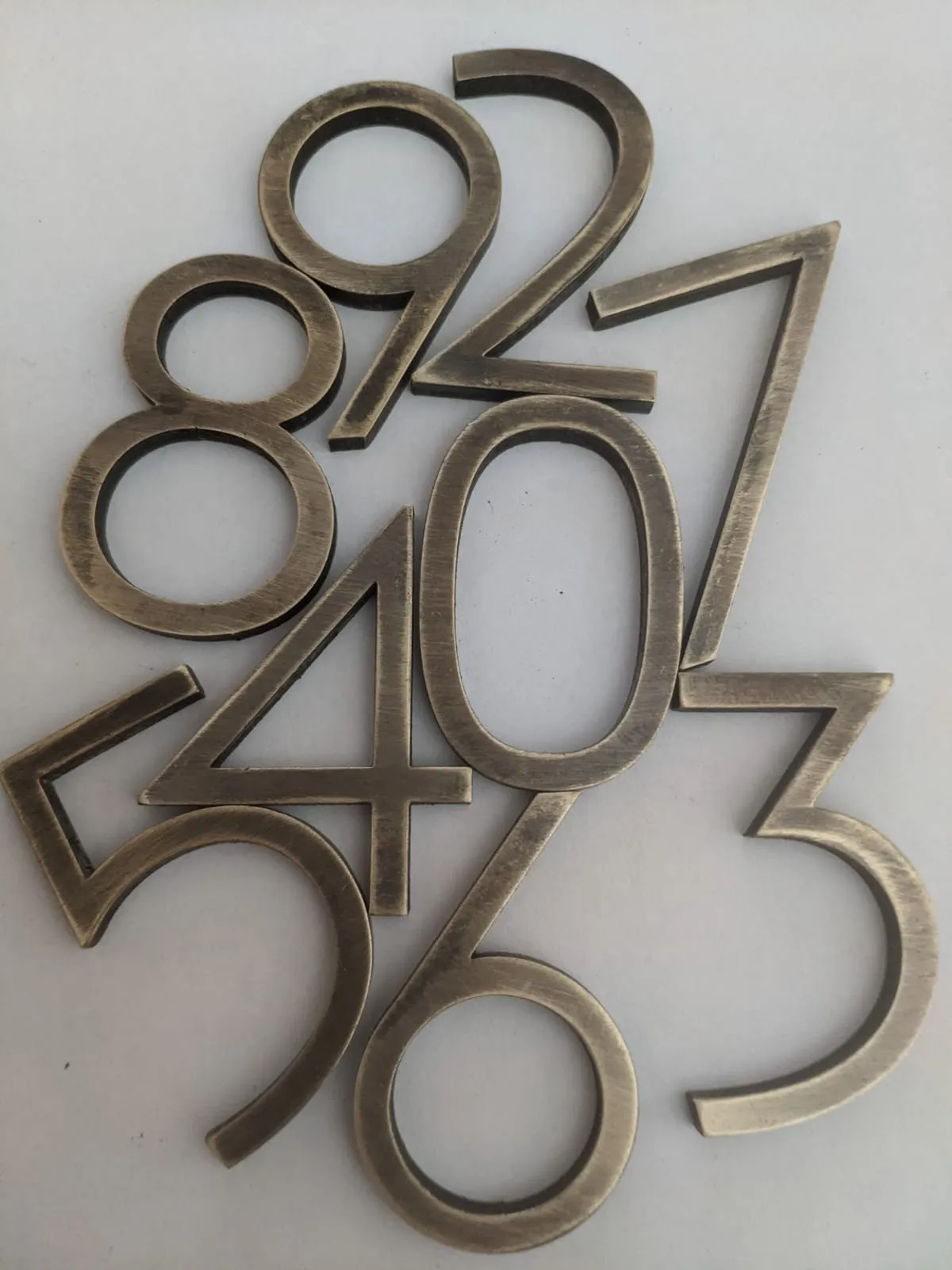 Custom Antique Aged Brass - Laser Cut Brushed Brass Letters/Numbers ...