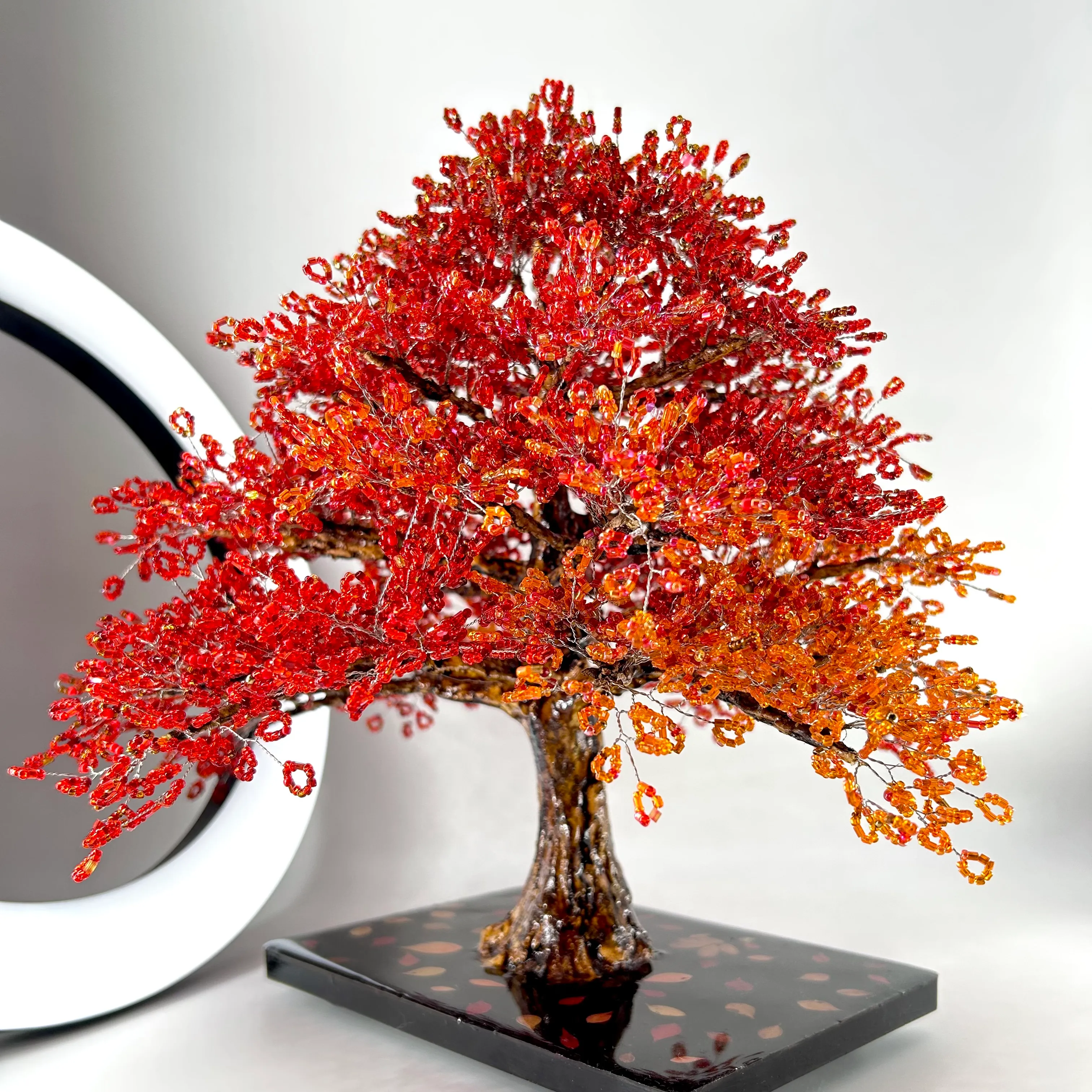 Handmade beaded maple tree | tree ornament | exclusive realistic ...